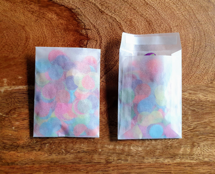 Small Glassine Confetti Envelopes (92 x 68mm)